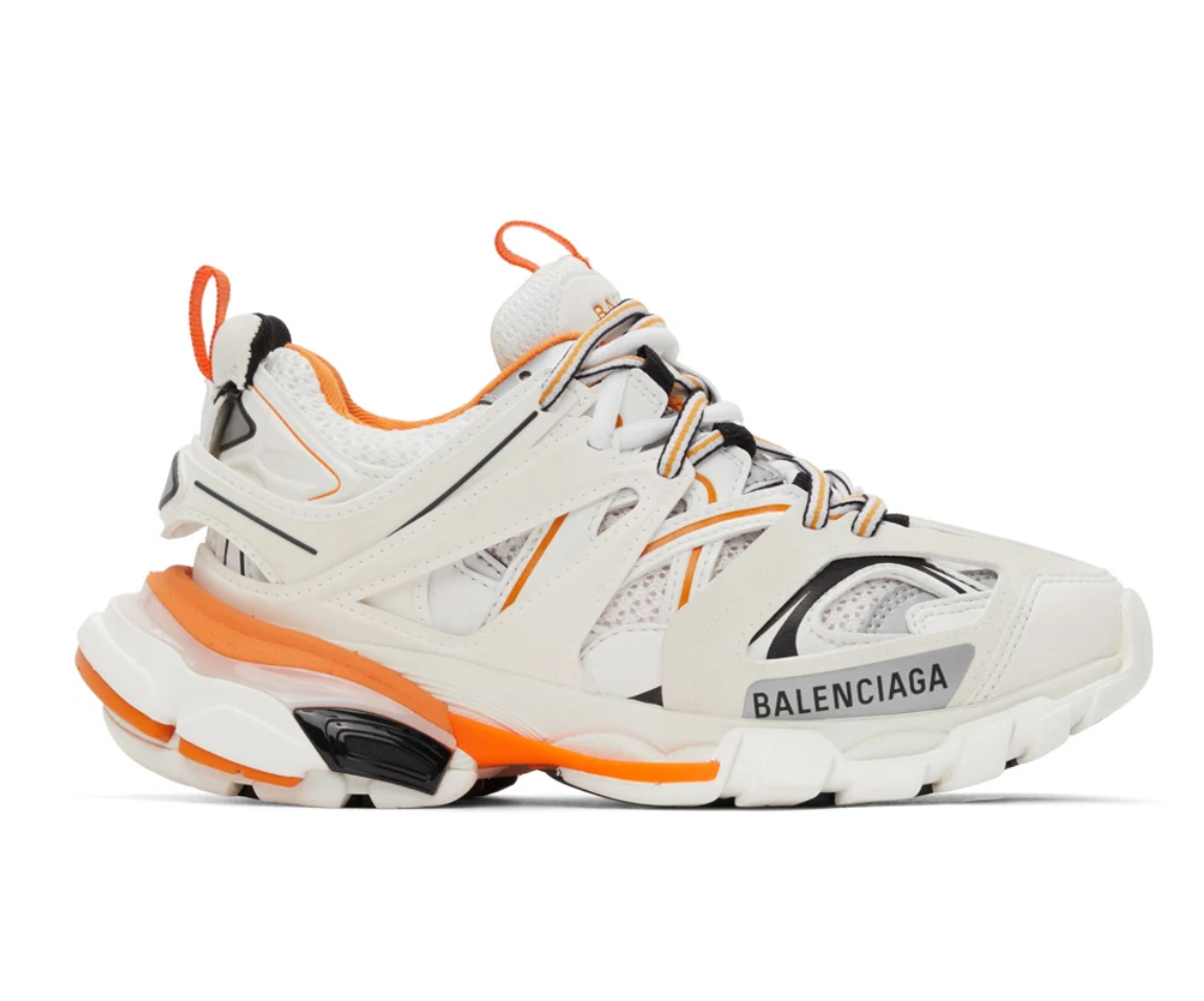 WHITE/ORANGE TRACK RUNNERS – DESIGNER FACTORY